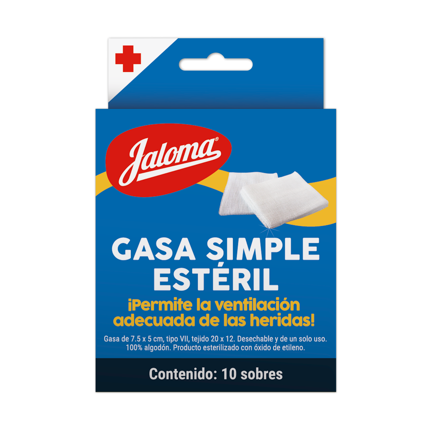 Gasa Cojinete 7.5 x 5 cm 10 piezas – Jaloma